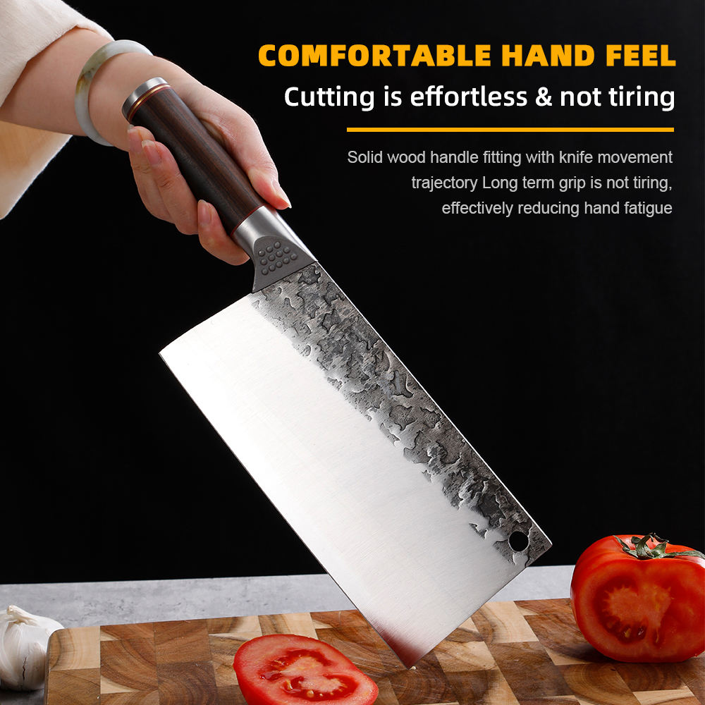 Saba 7" Stainless Steel Cleaver 中華包丁 | Shimeru Knives | Shimeru Knives