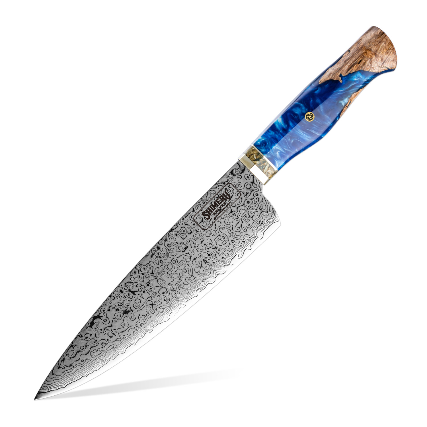 Yamato 8" Damascus Steel Gyuto Knife 牛刀 | Shimeru Knives | Shimeru Knives